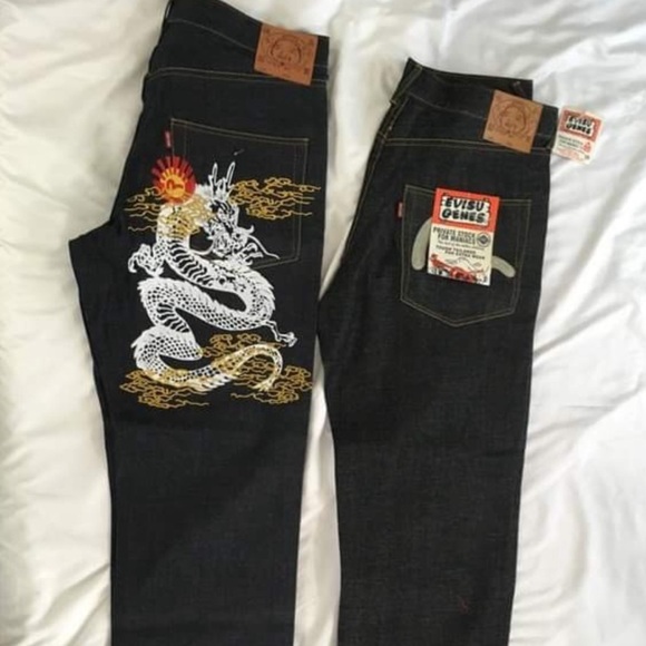Evisu | Jeans | New Without Tags Evisu Selvedge Denim Dragon Stiching ...